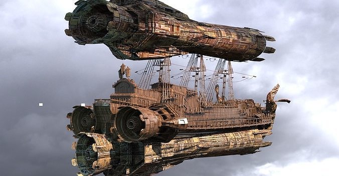 Jet Fusion Airship 5 3D model | CGTrader