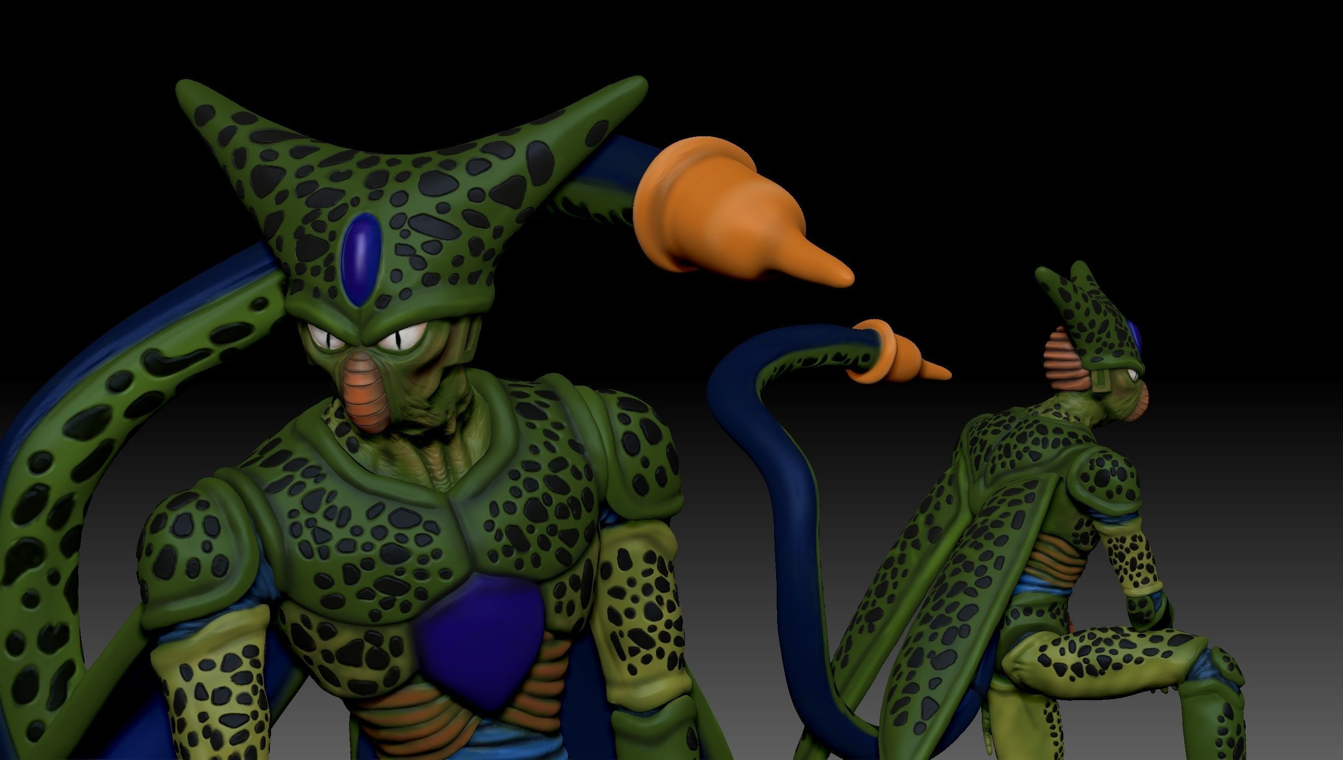 Imperfect Cell Action Figure Dragon Ball Z 3D model 3D printable | CGTrader