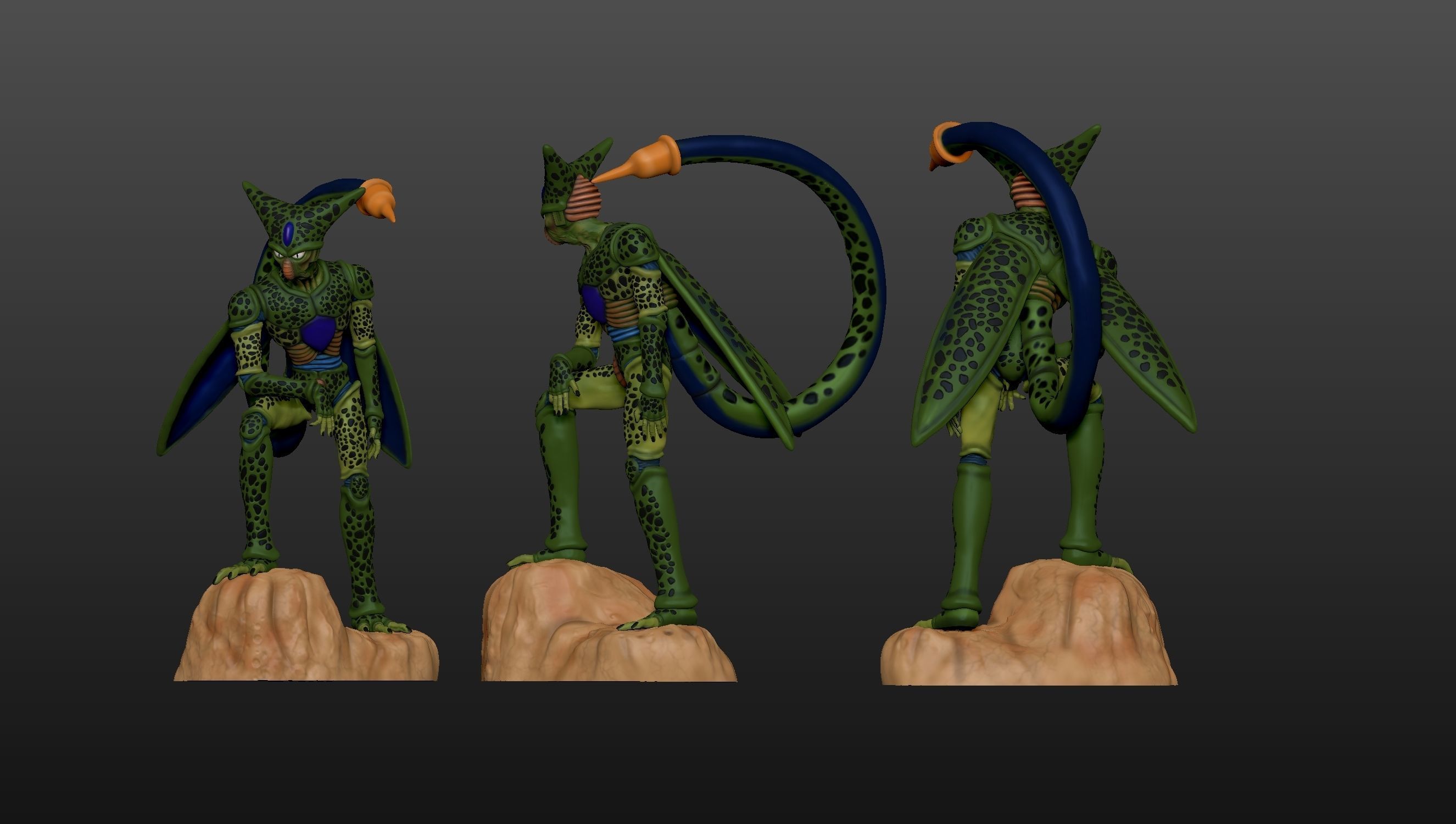Imperfect Cell Action Figure Dragon Ball Z 3D model 3D printable | CGTrader