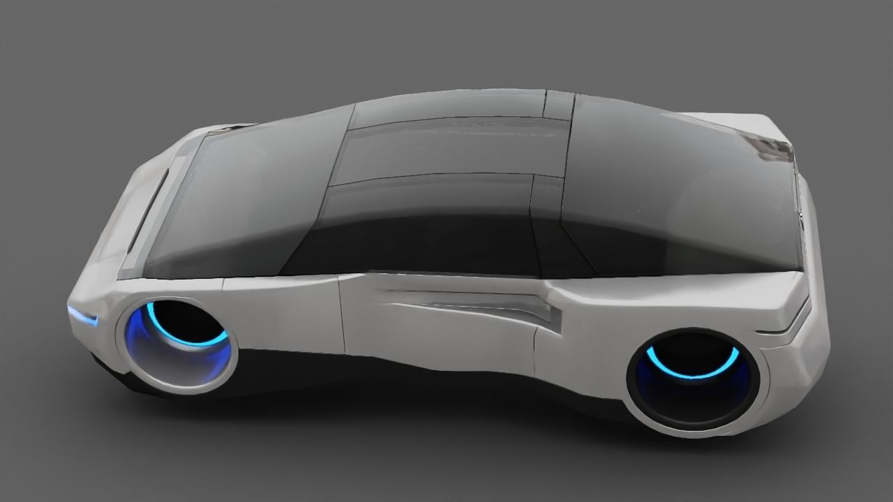Futuristic Car 3D model | CGTrader
