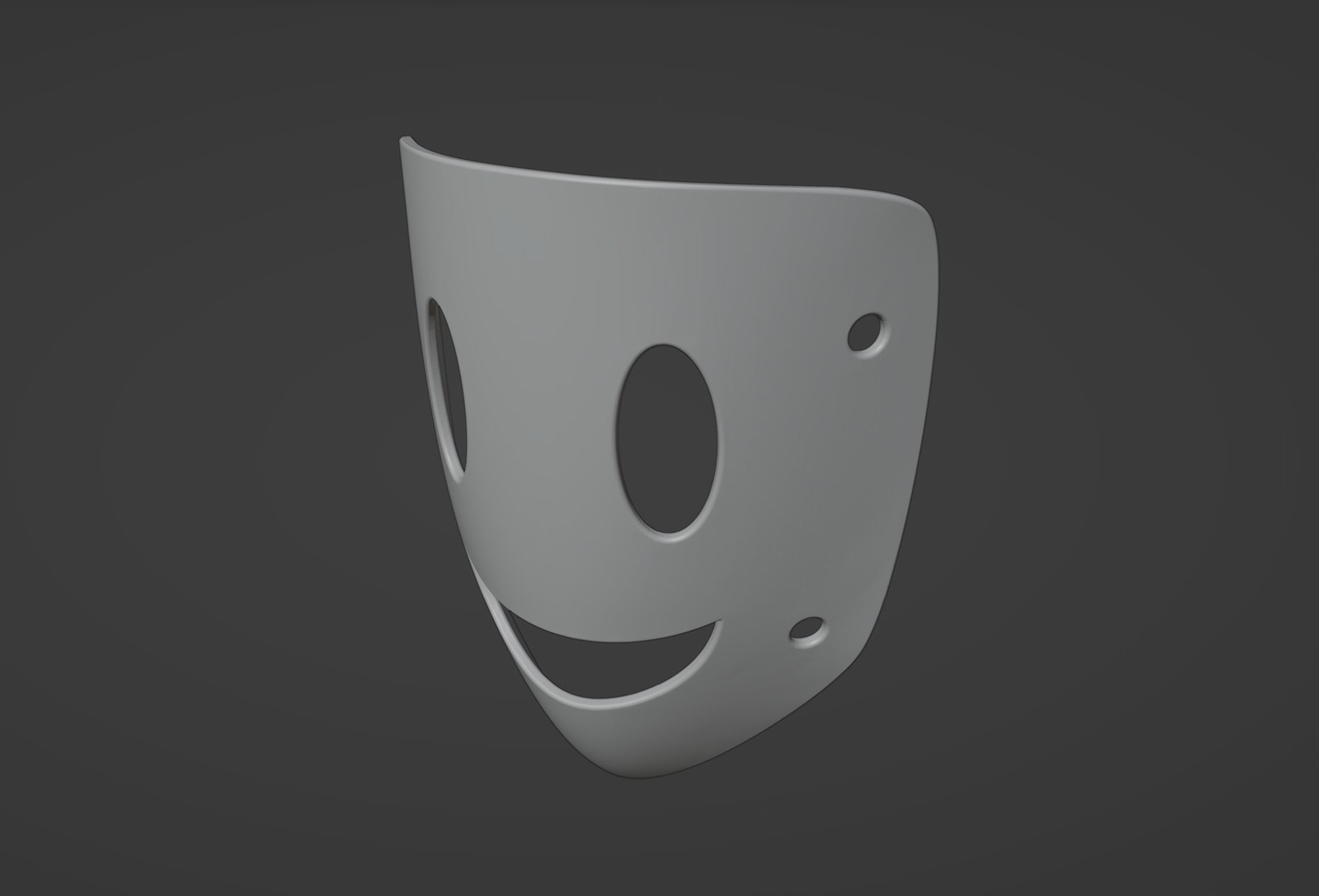 Yayoi Kusakabe Smile Mask 3D Model 3D model 3D printable | CGTrader