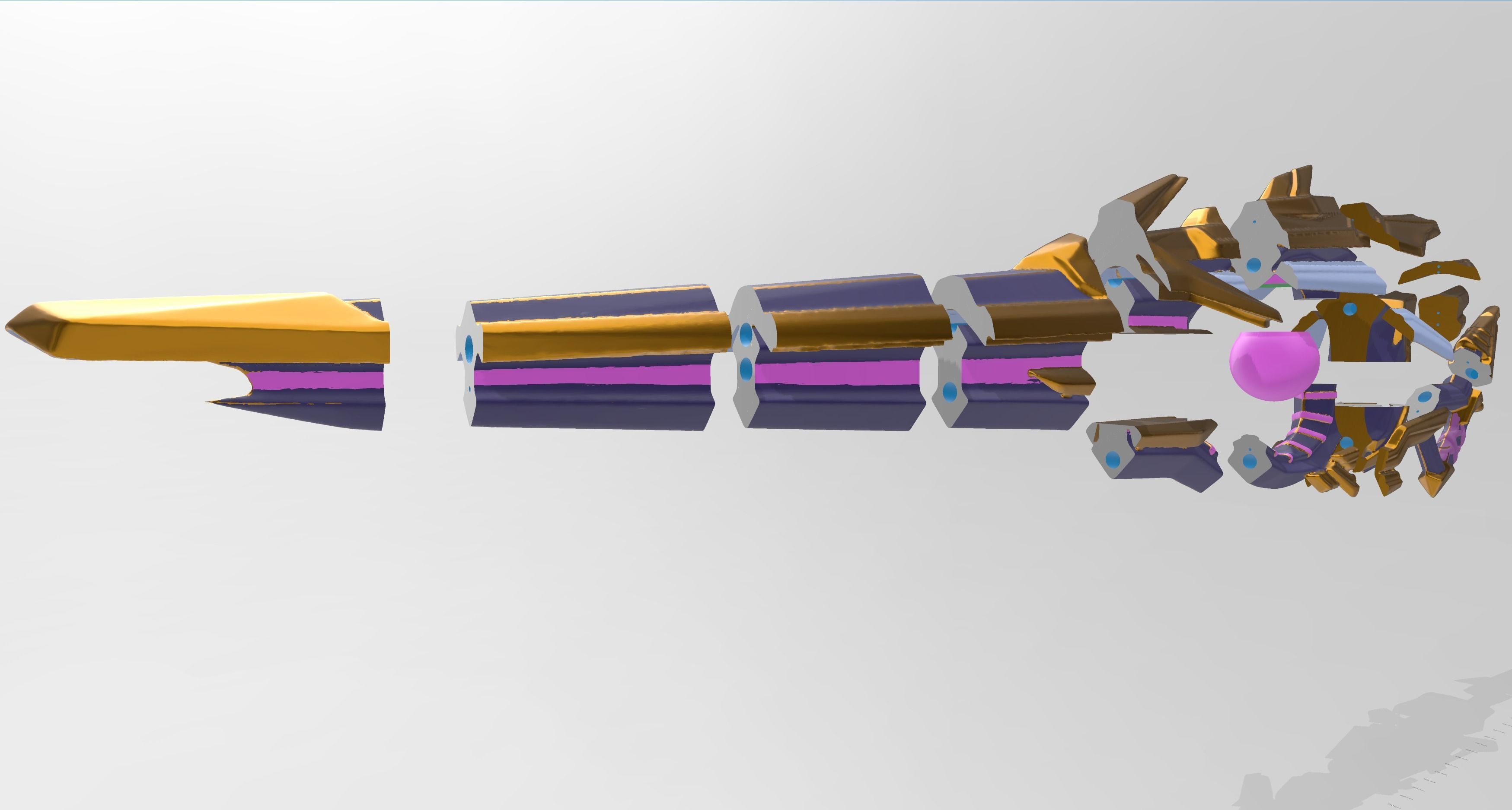 Battle Academia Caitlyn Gun 3D Model League of Legends 3D model 3D ...