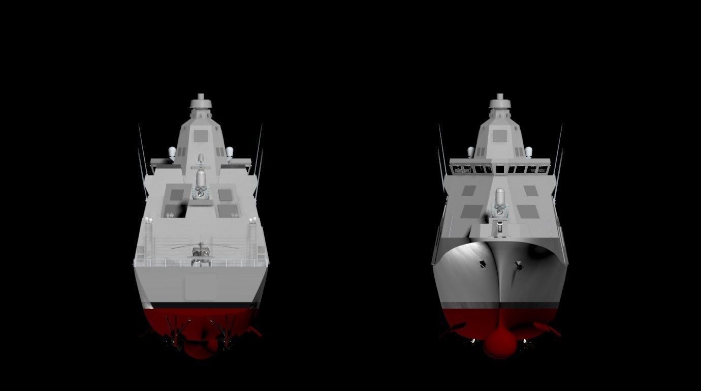 Turkish TF2000 destroyer 3D model | CGTrader