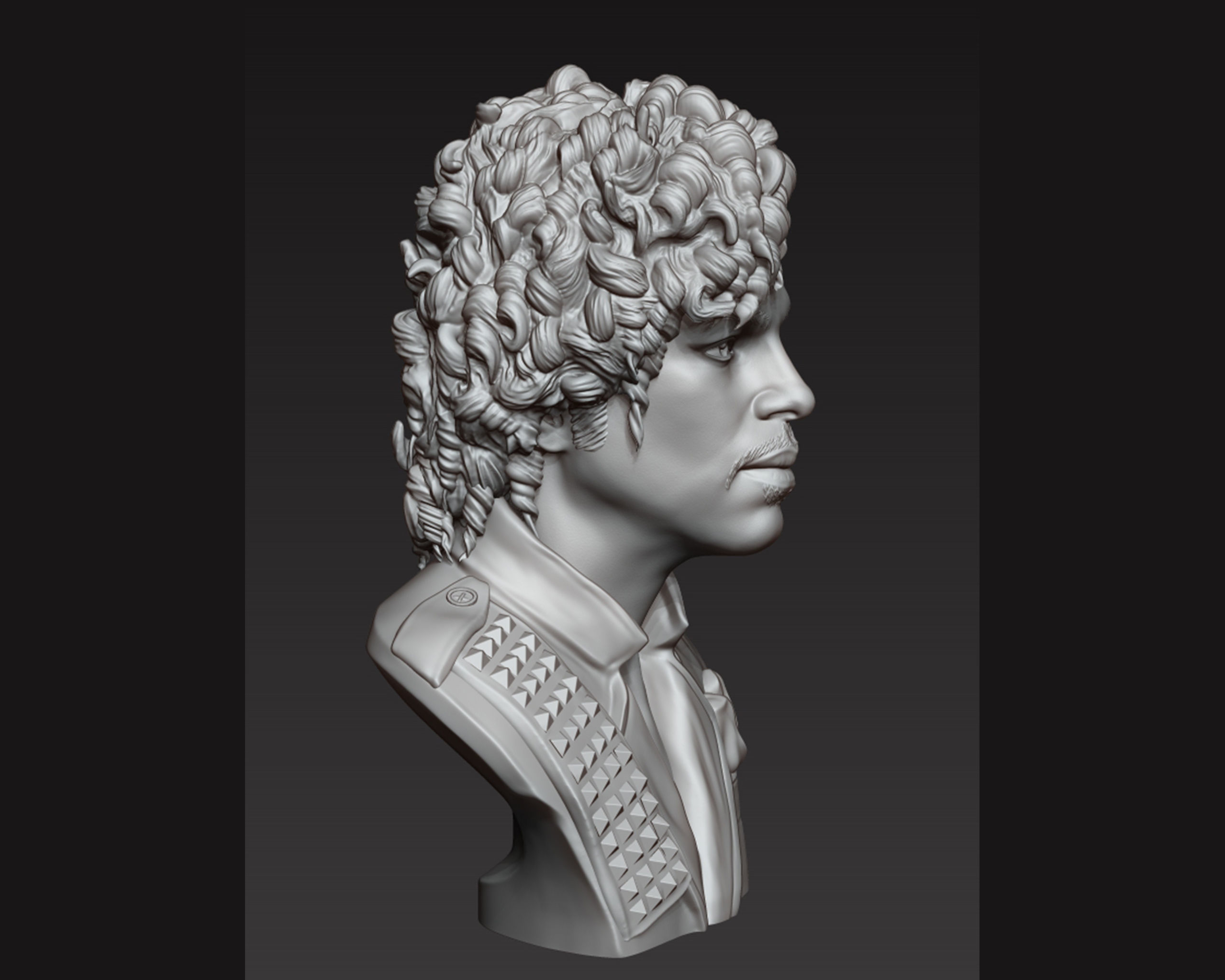 Prince portrait sculpture 3D model 3D printable | CGTrader
