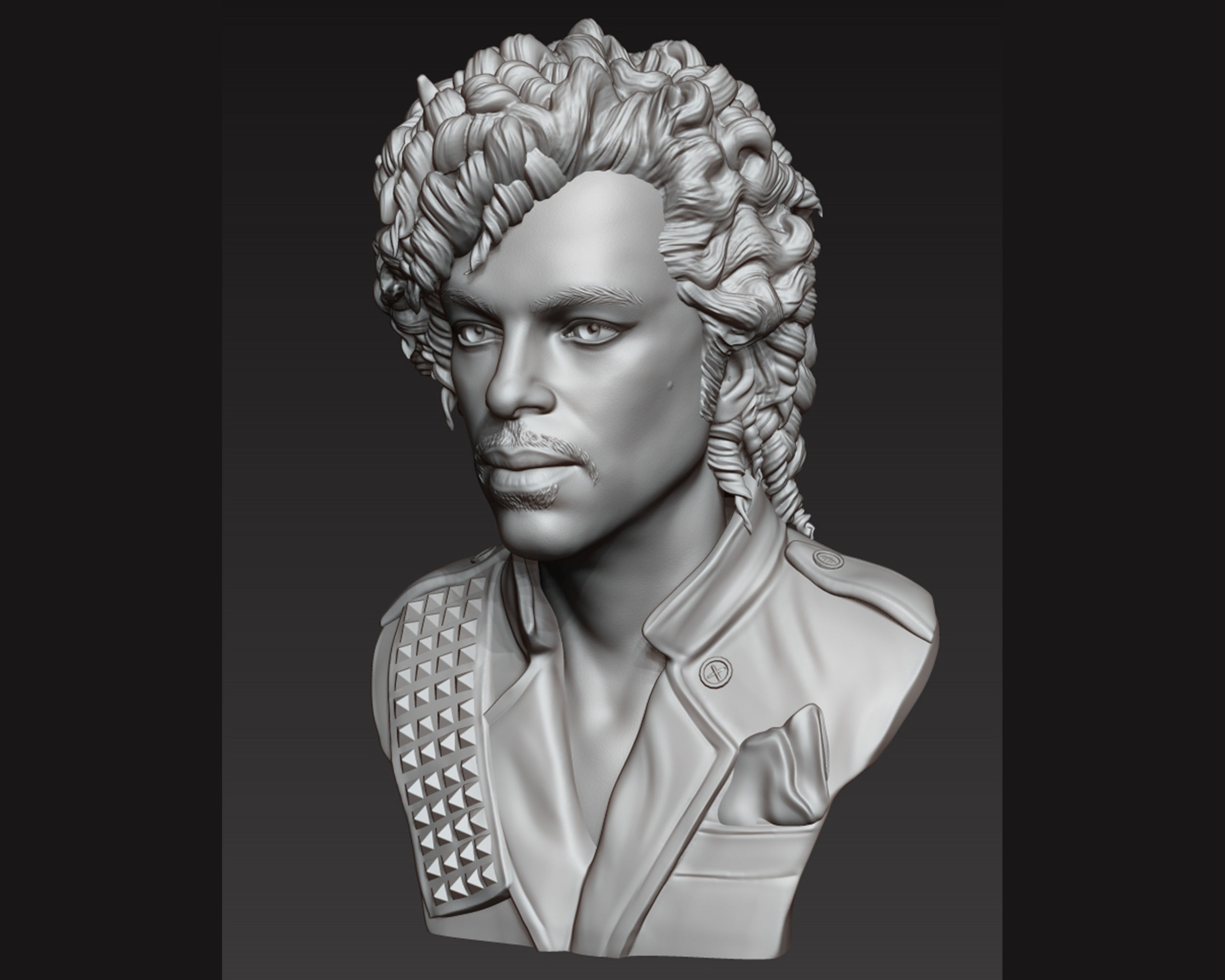 Prince portrait sculpture 3D model 3D printable | CGTrader