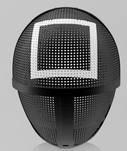 Squid Game Mask 3D Model File - square Mask 3D model 3D printable ...