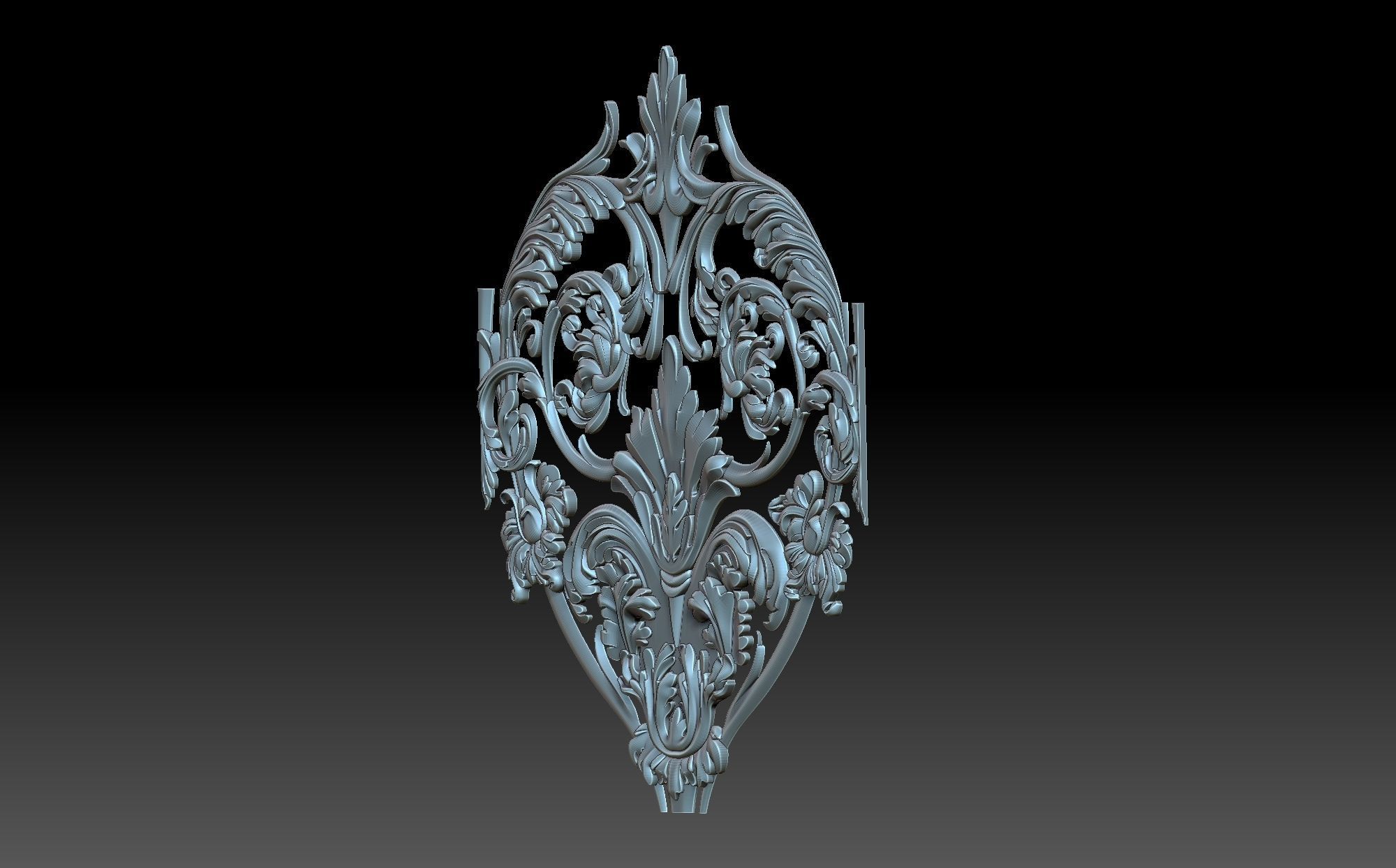 Ornament ornate design 3D model 3D printable | CGTrader