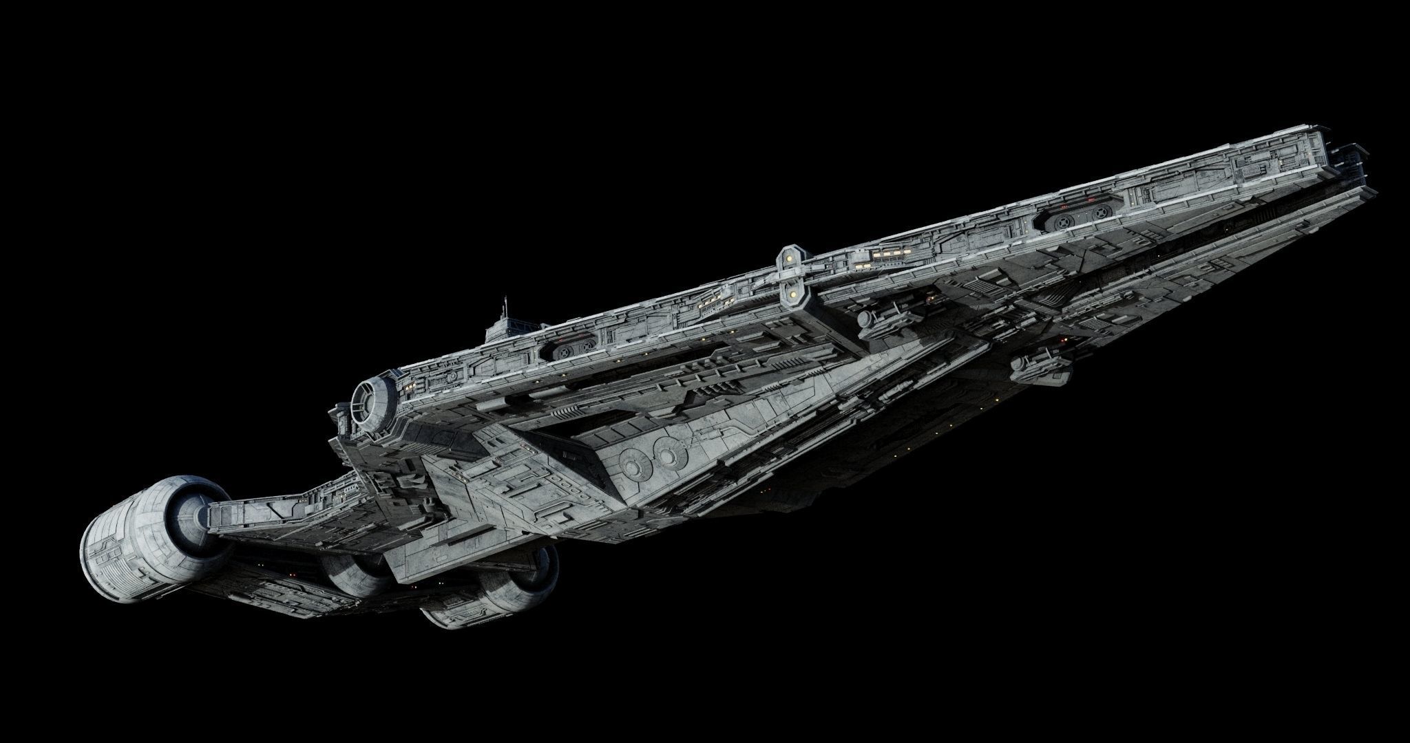 Imperial Light Cruiser - Star Wars 3D model rigged | CGTrader