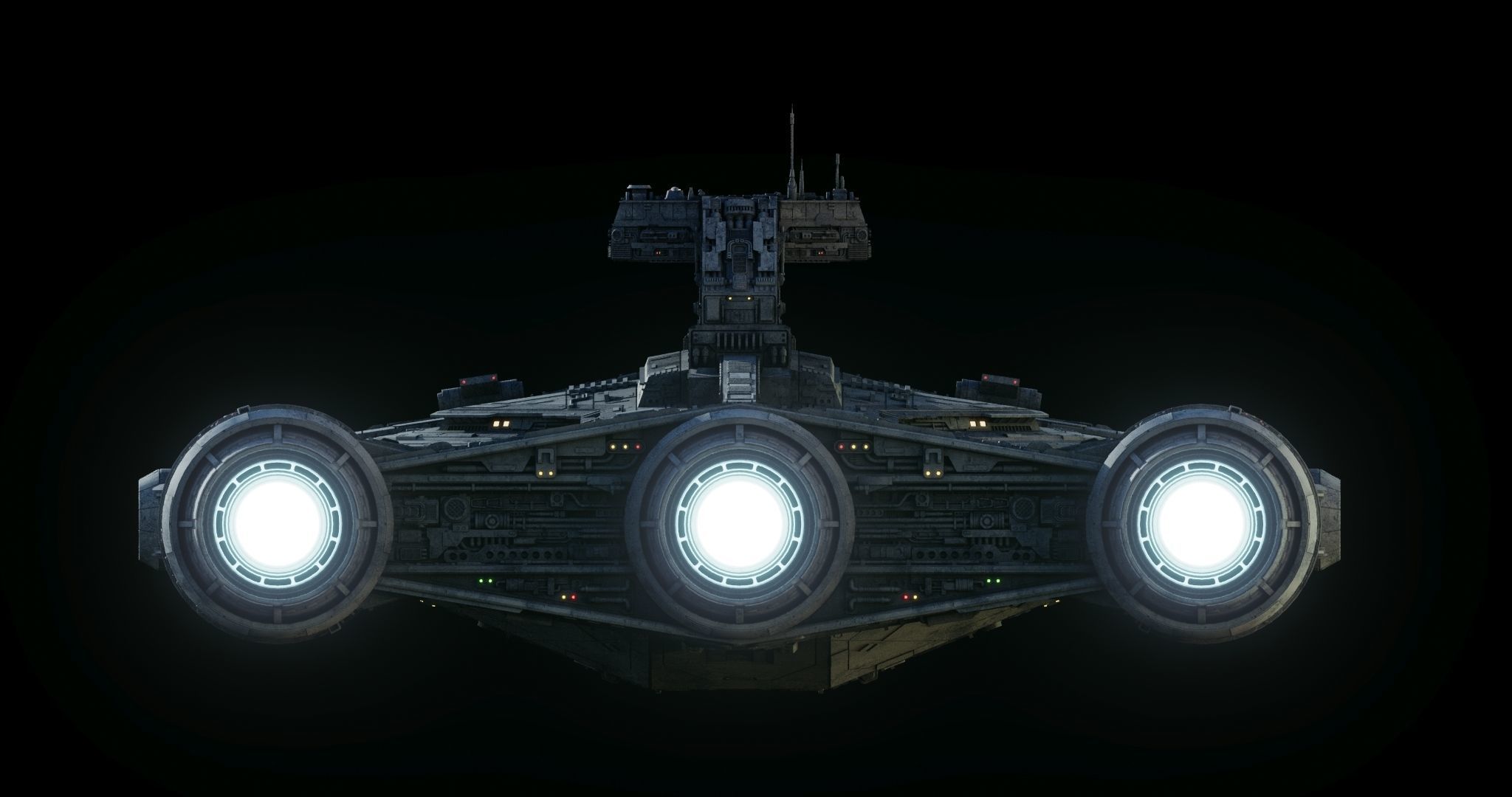Imperial Light Cruiser - Star Wars 3D model rigged | CGTrader
