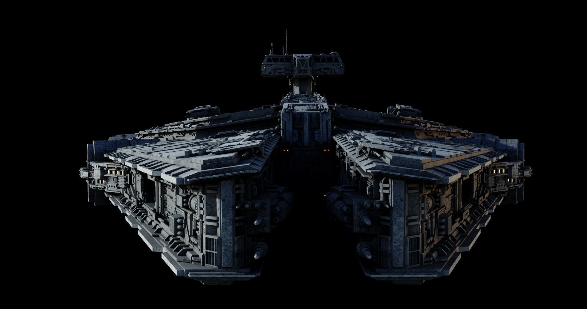 Imperial Light Cruiser - Star Wars 3D model rigged | CGTrader