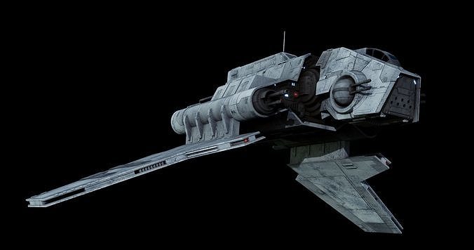 Nu-class attack shuttle - Star Wars 3D model rigged | CGTrader