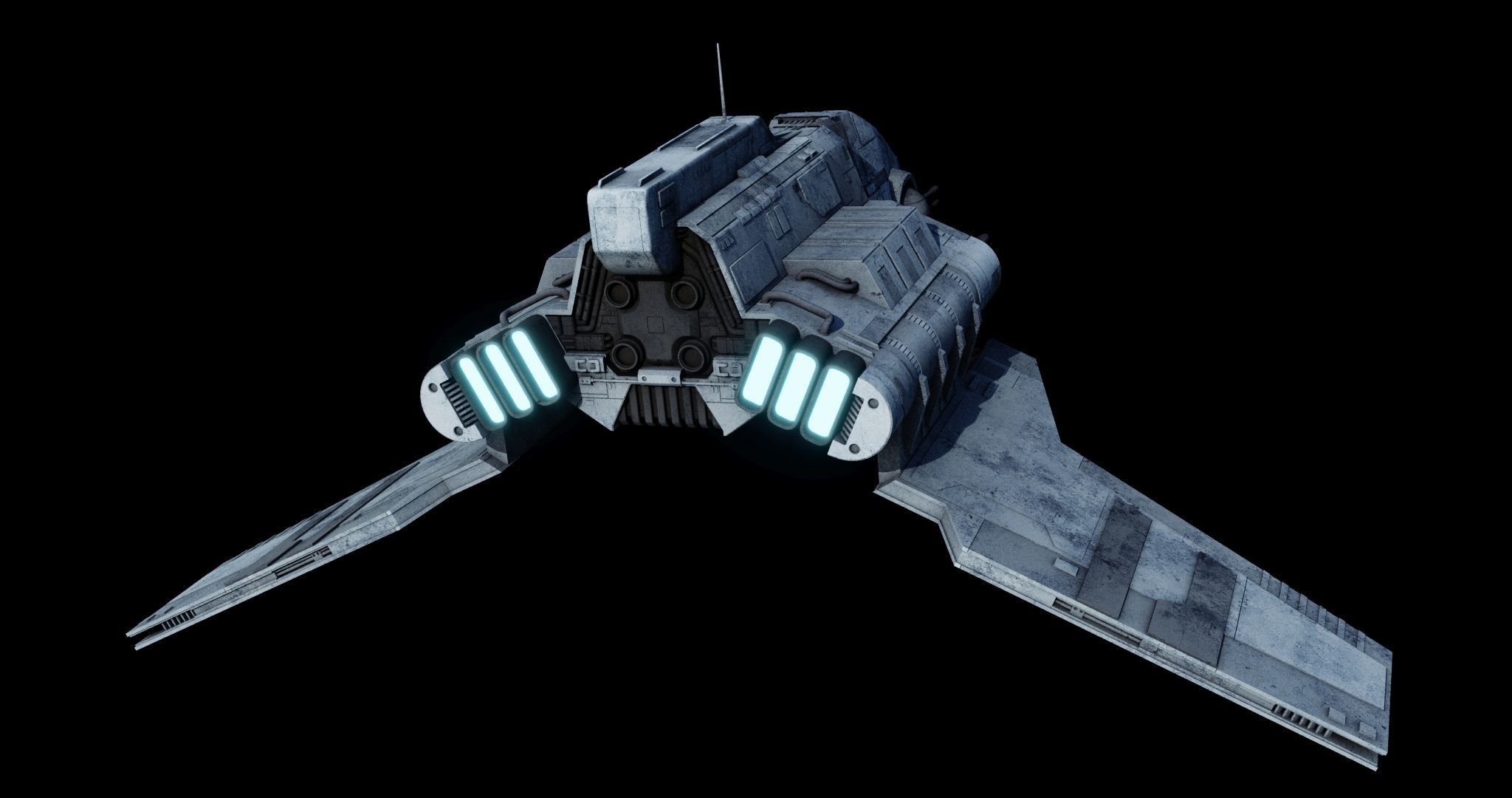 Nu-class attack shuttle - Star Wars 3D model rigged | CGTrader