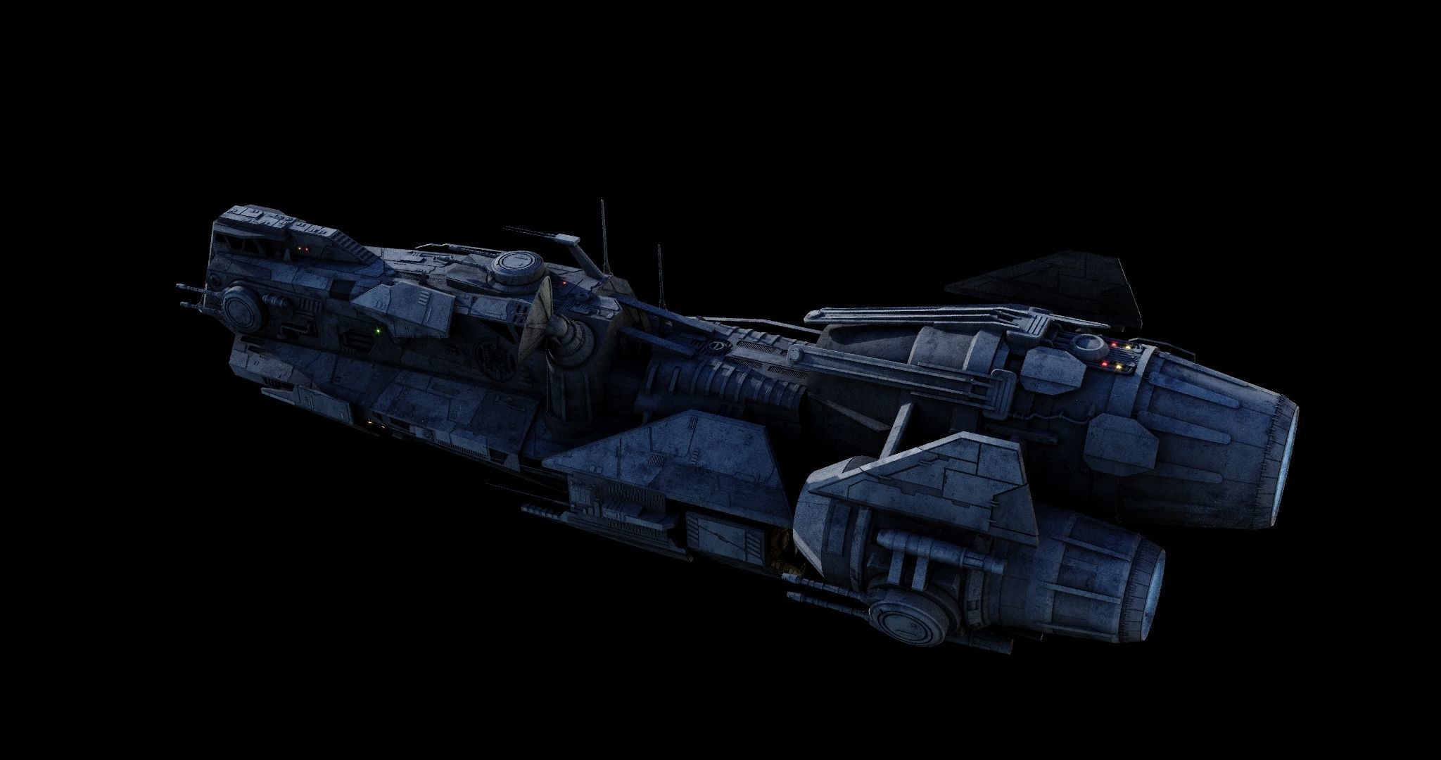 Thranta-class corvette - Star Wars 3D model rigged | CGTrader