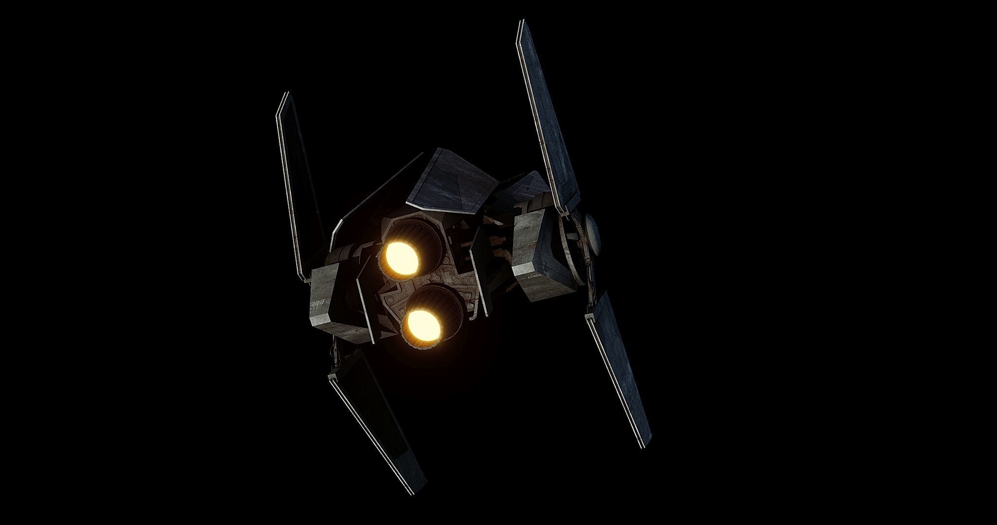 V-wing starfighter - Star Wars 3D model rigged | CGTrader