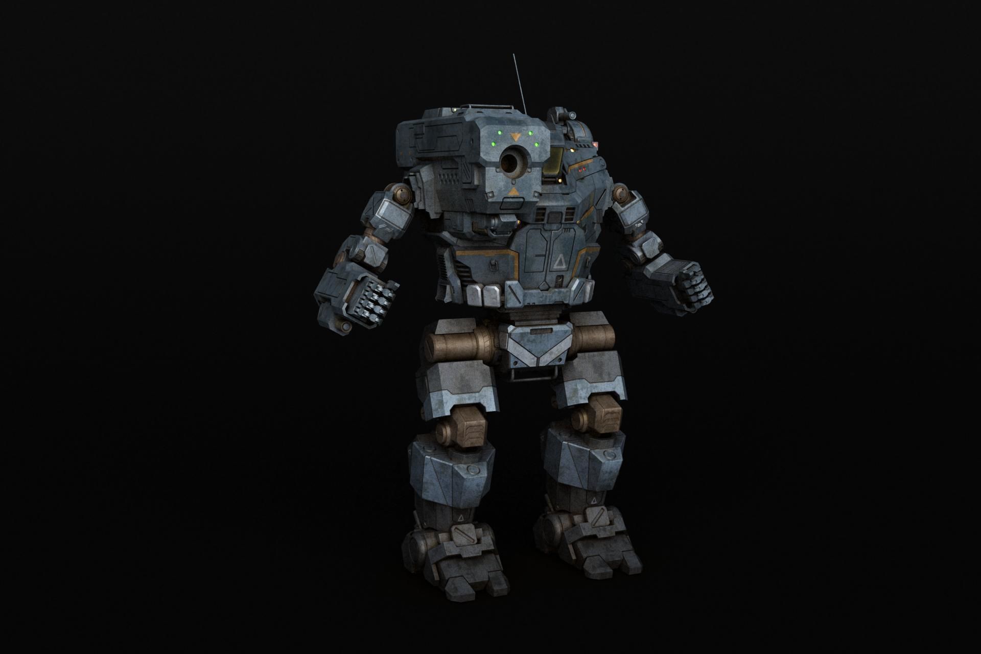 Hunchback robot 3D model 3D printable | CGTrader