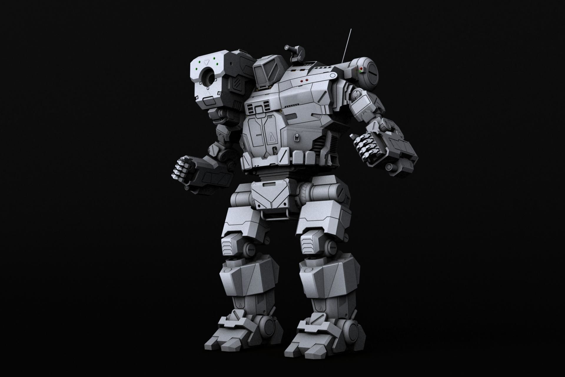 Hunchback robot 3D model 3D printable | CGTrader