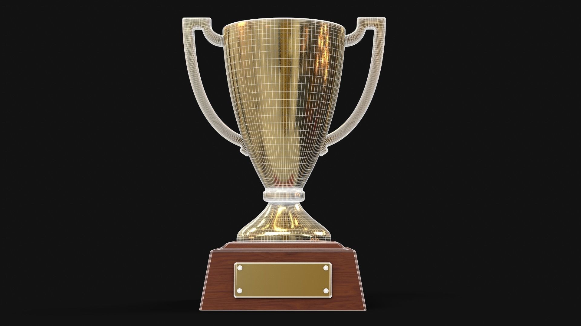 3D model Gold Trophy 2 VR / AR / low-poly | CGTrader