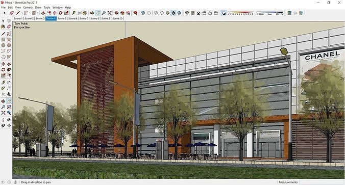 Sketchup Shopping Center P4 3D model | CGTrader