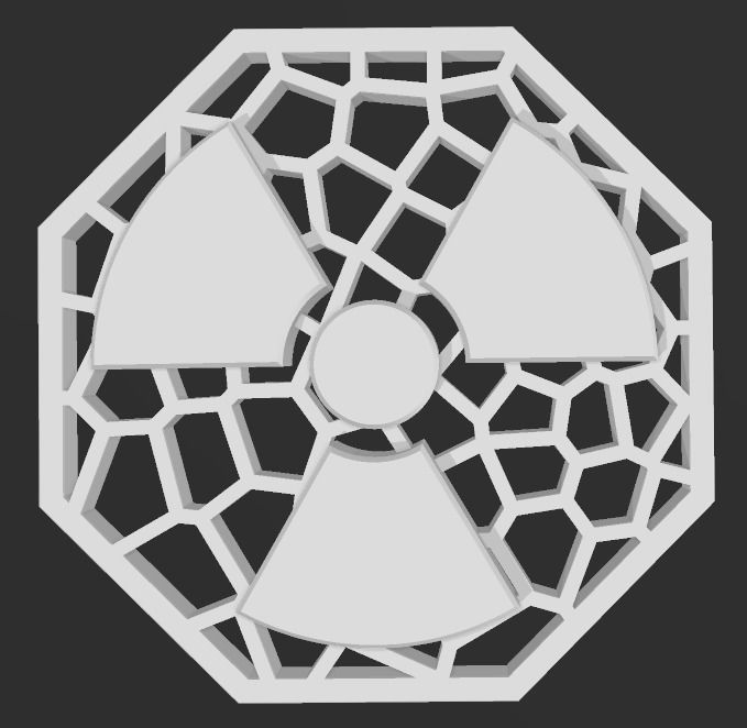 Nuclear Radiation Hazard Warning Signs 3D model 3D printable | CGTrader