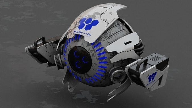 Drone Bot rigged 3D model rigged | CGTrader