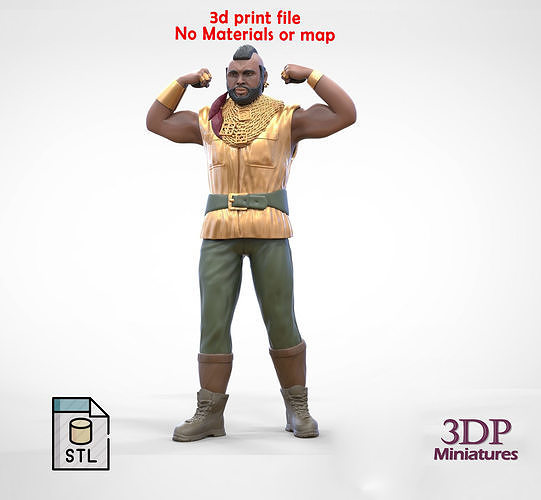 N1 B A Baracus A-team 3D model 3D printable | CGTrader