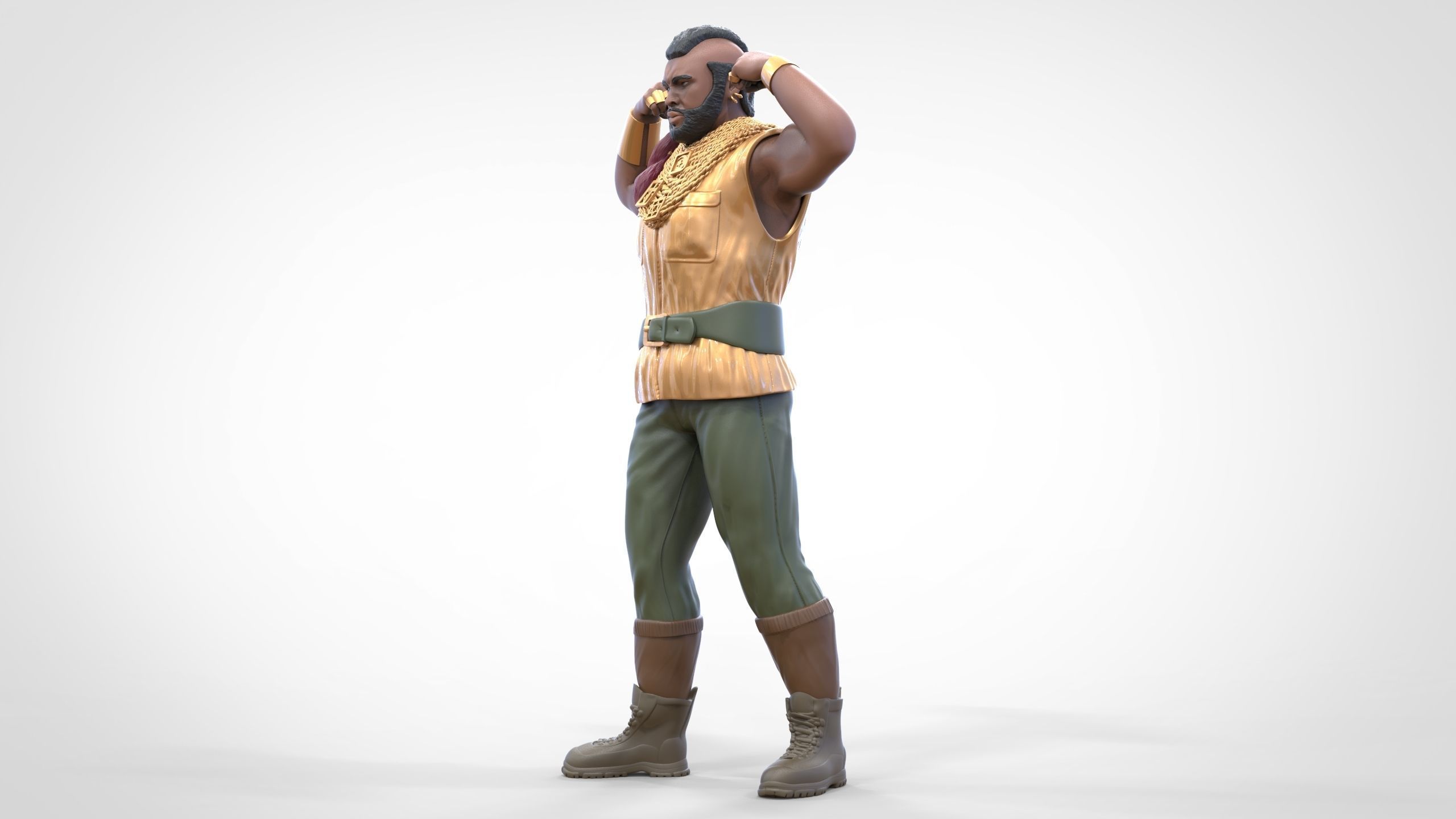 N1 B A Baracus A-team 3D model 3D printable | CGTrader