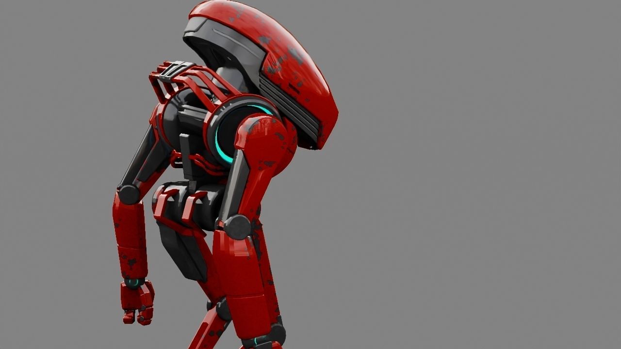 Alien Bot rigged - animated 3D model animated rigged | CGTrader