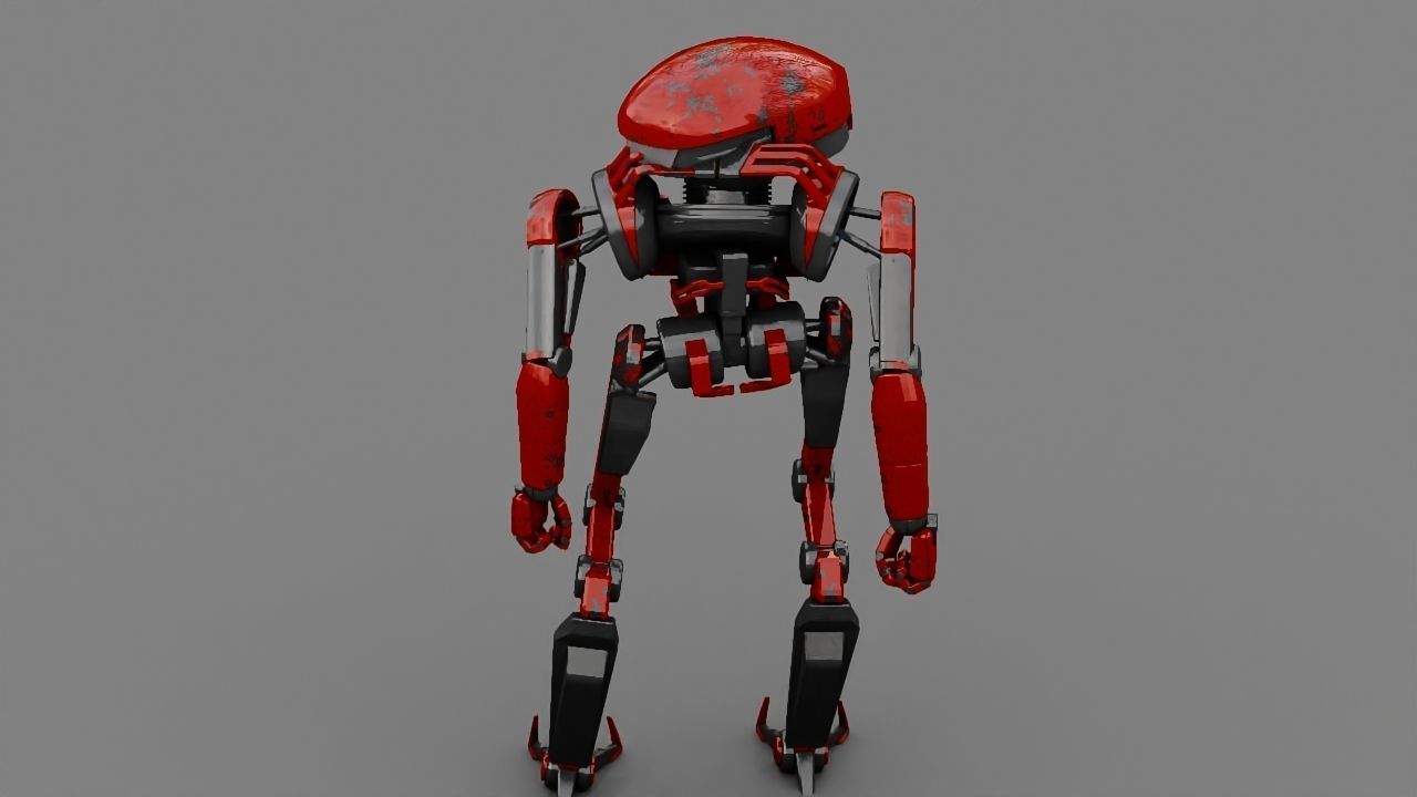 Alien Bot rigged - animated 3D model animated rigged | CGTrader