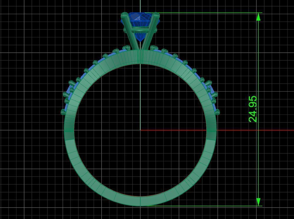 solitaire ring free 3D model 3D printable | CGTrader