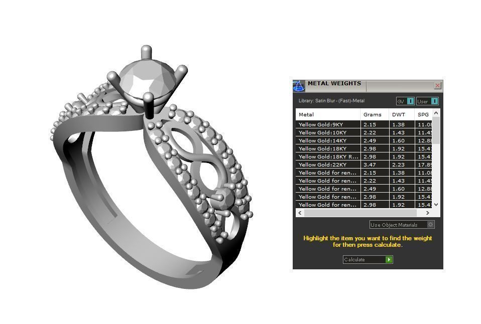 solitaire ring free 3D model 3D printable | CGTrader
