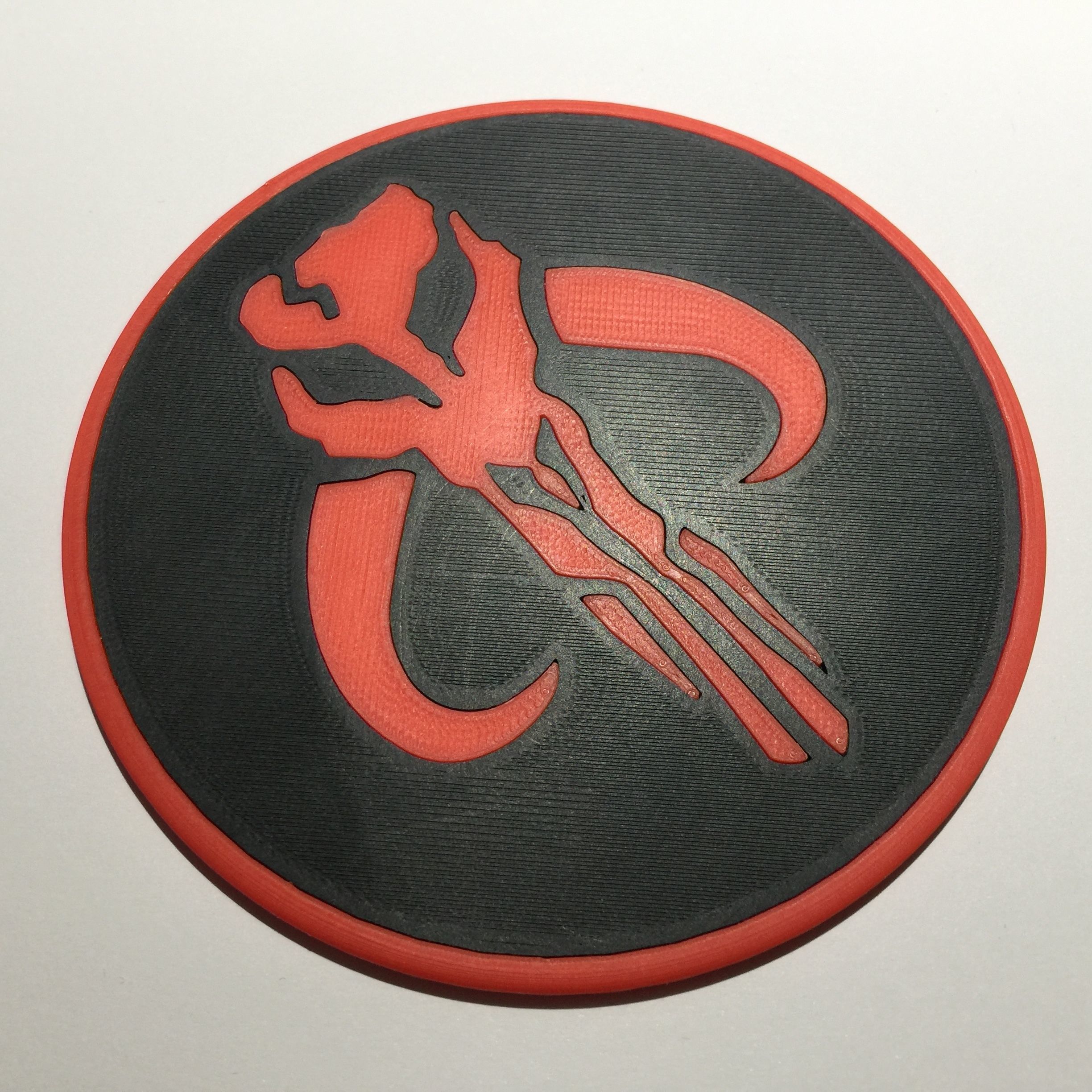 Mandalorian Emblem Coaster 3D model 3D printable | CGTrader