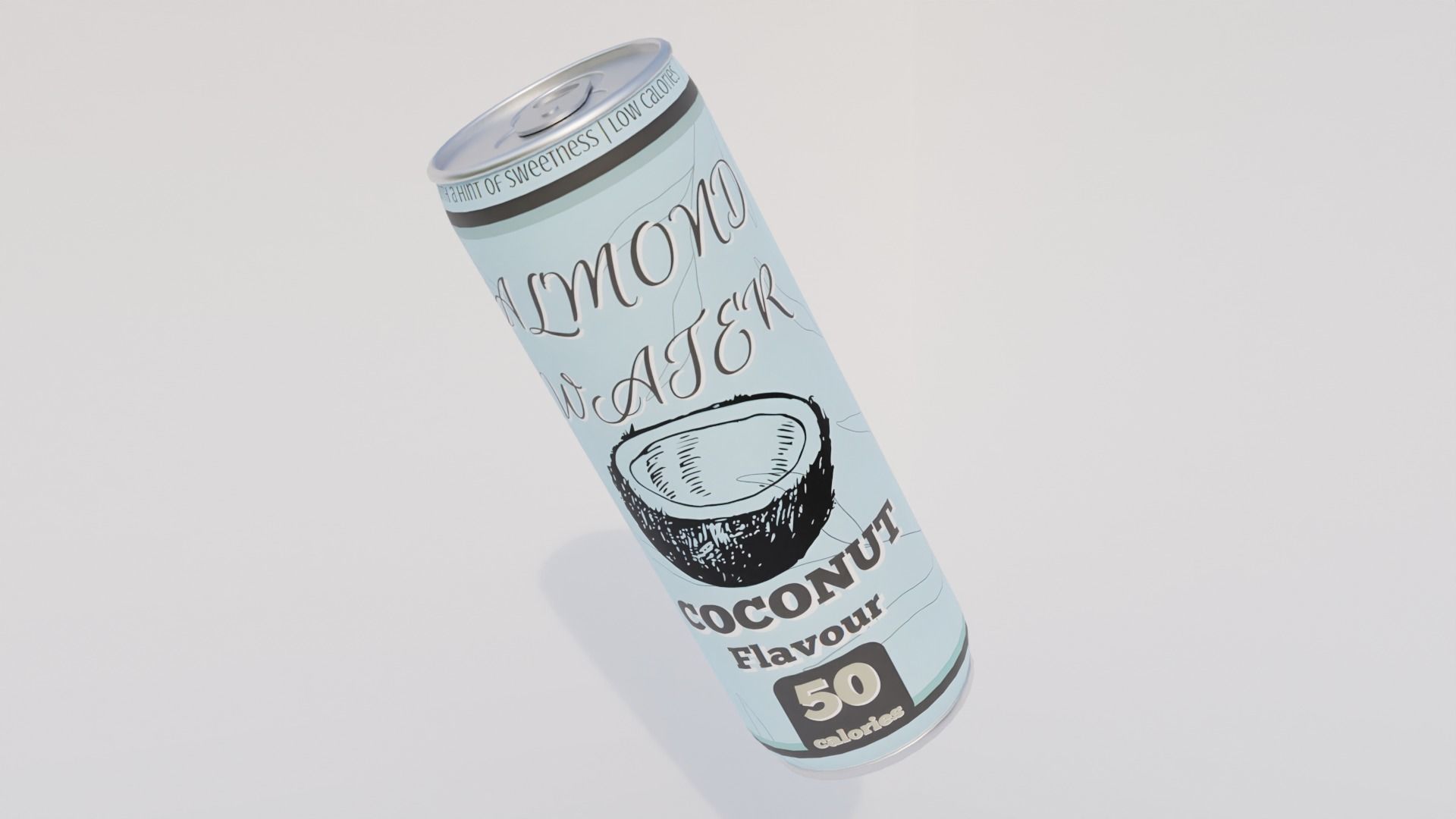 Almond Water - 3 cans with custom textures free VR / AR / low-poly 3D ...