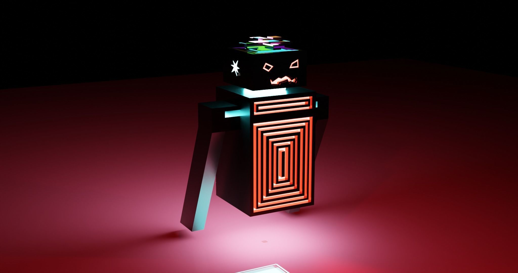 3D model W02 - ROB Low Poly 3D Robot for Games VR / AR / low-poly ...