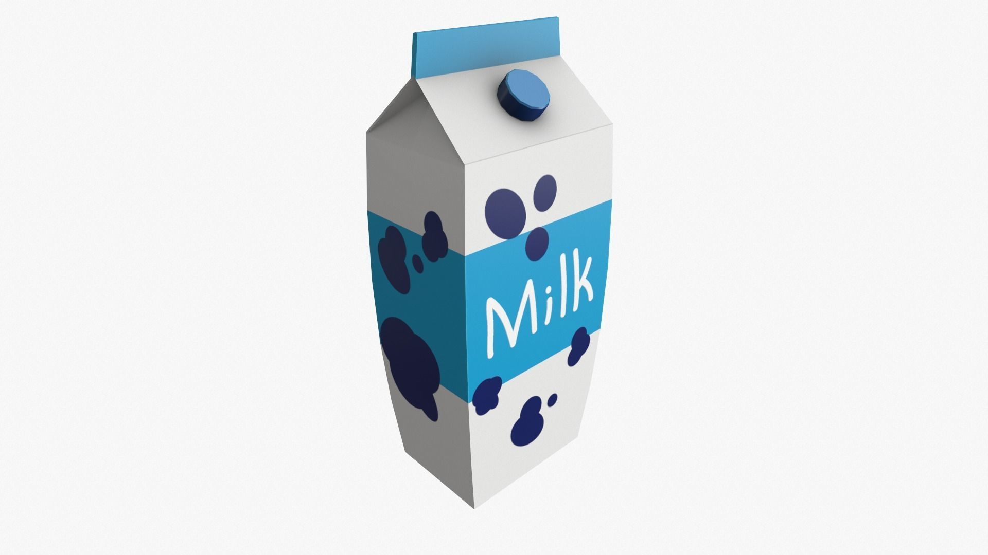 3D model Cartoon Milk VR / AR / low-poly | CGTrader