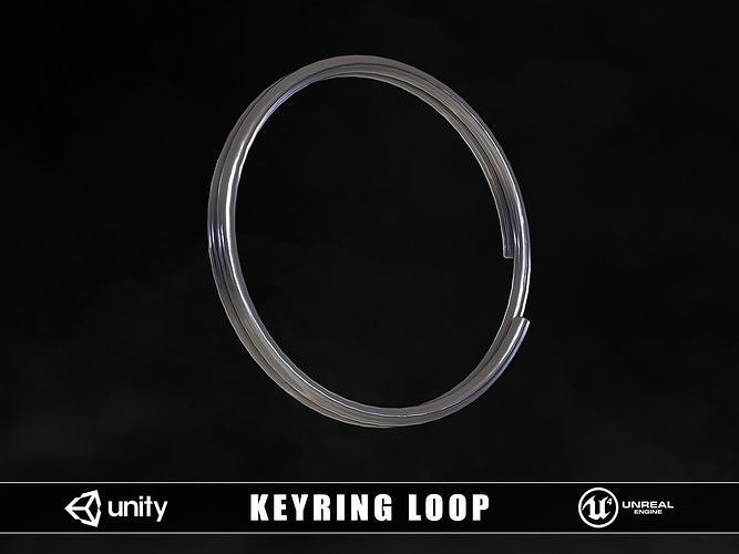 3D model Keyring Loop VR / AR / low-poly | CGTrader