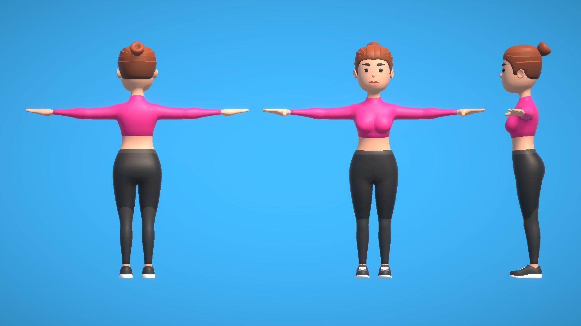 3D model HYPER CASUAL CHARACTERS VOLUME 2 - GYM VR / AR / low-poly ...