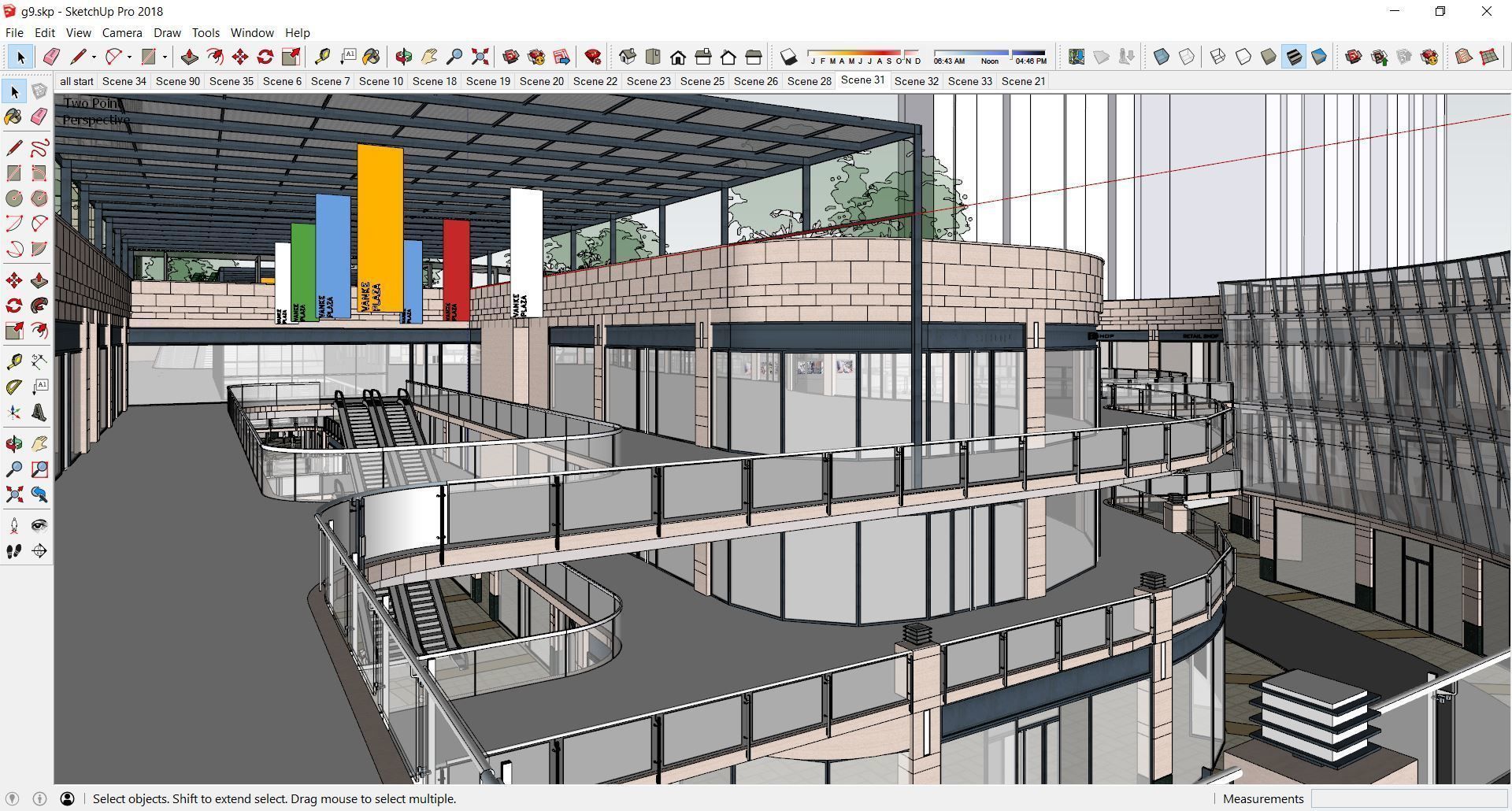 Sketchup Shopping Center G9 3D model | CGTrader