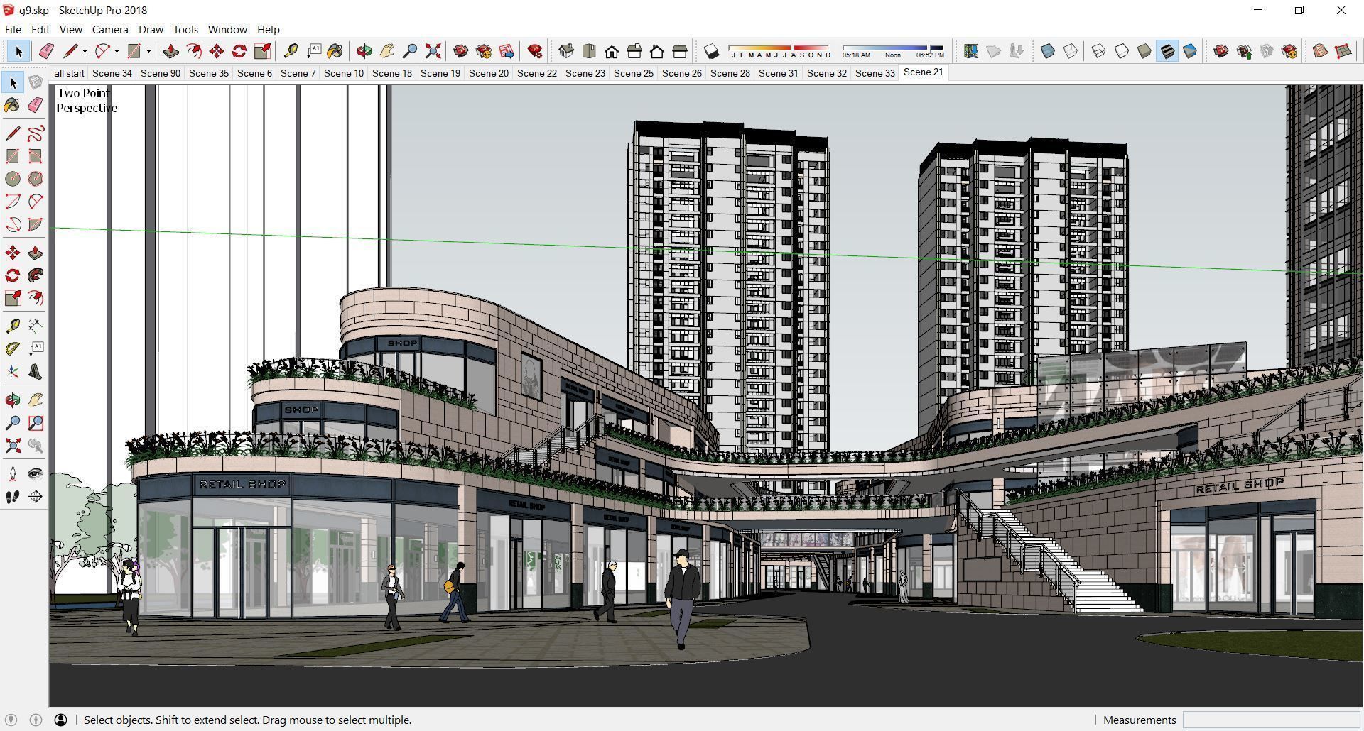 Sketchup Shopping Center G9 3D model | CGTrader