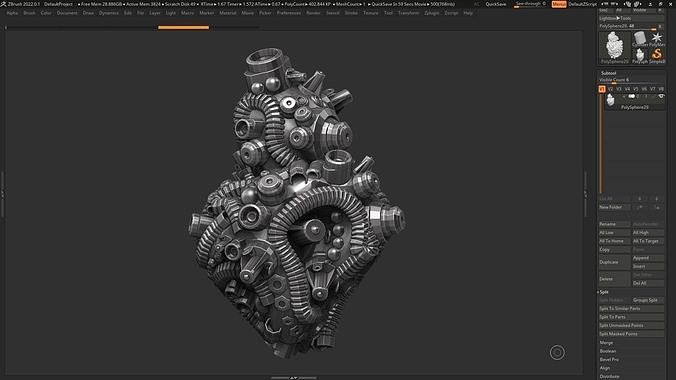 Modern Abstract robotic sculpture 3d print model 139 3D model 3D ...