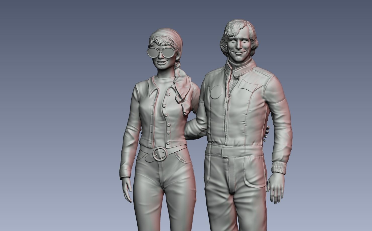 James Hunt and Suzy Miller 3D model 3D printable | CGTrader