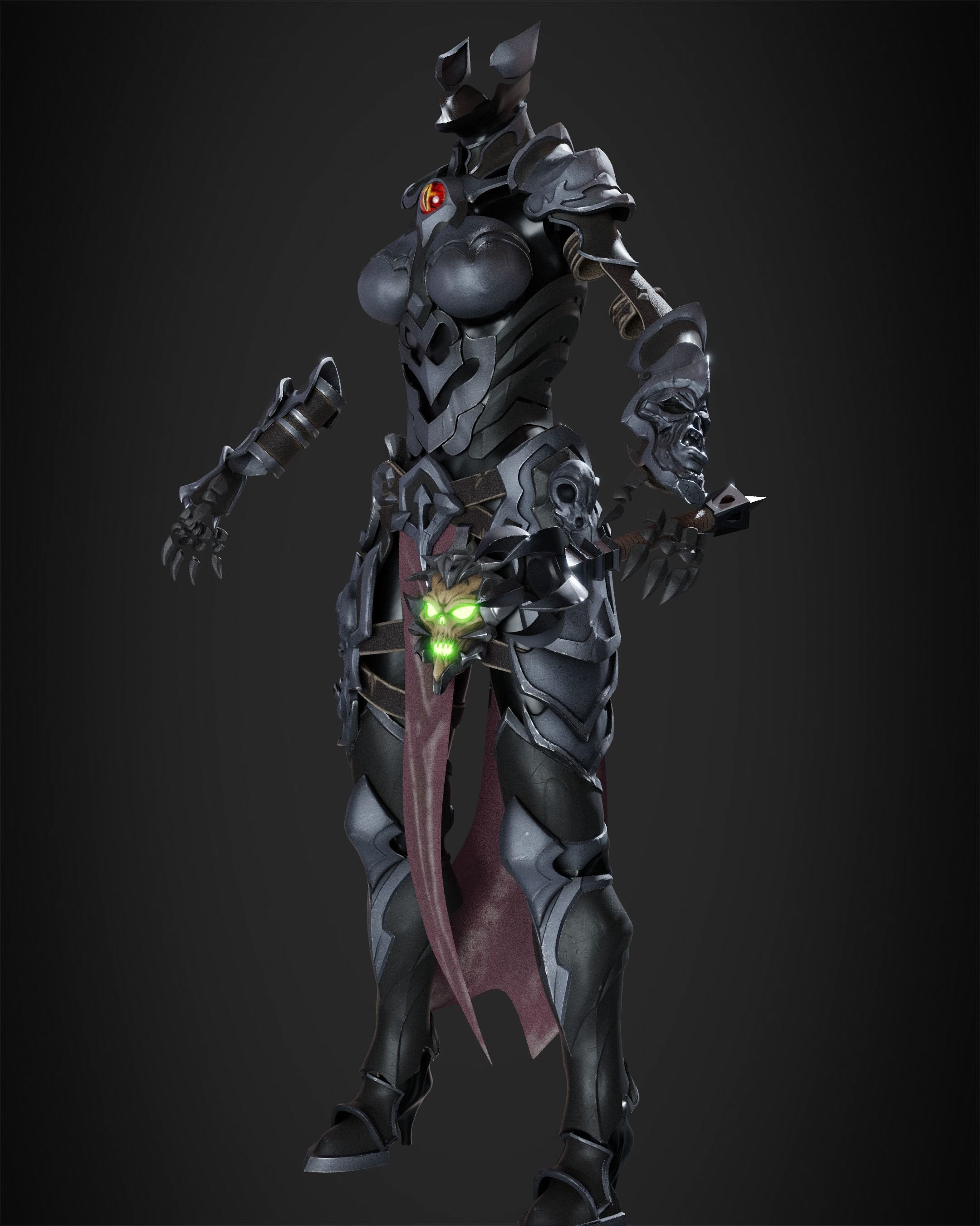 Darksiders 3 Fury Armor Talisman Whip for Cosplay 3D Model Collection ...