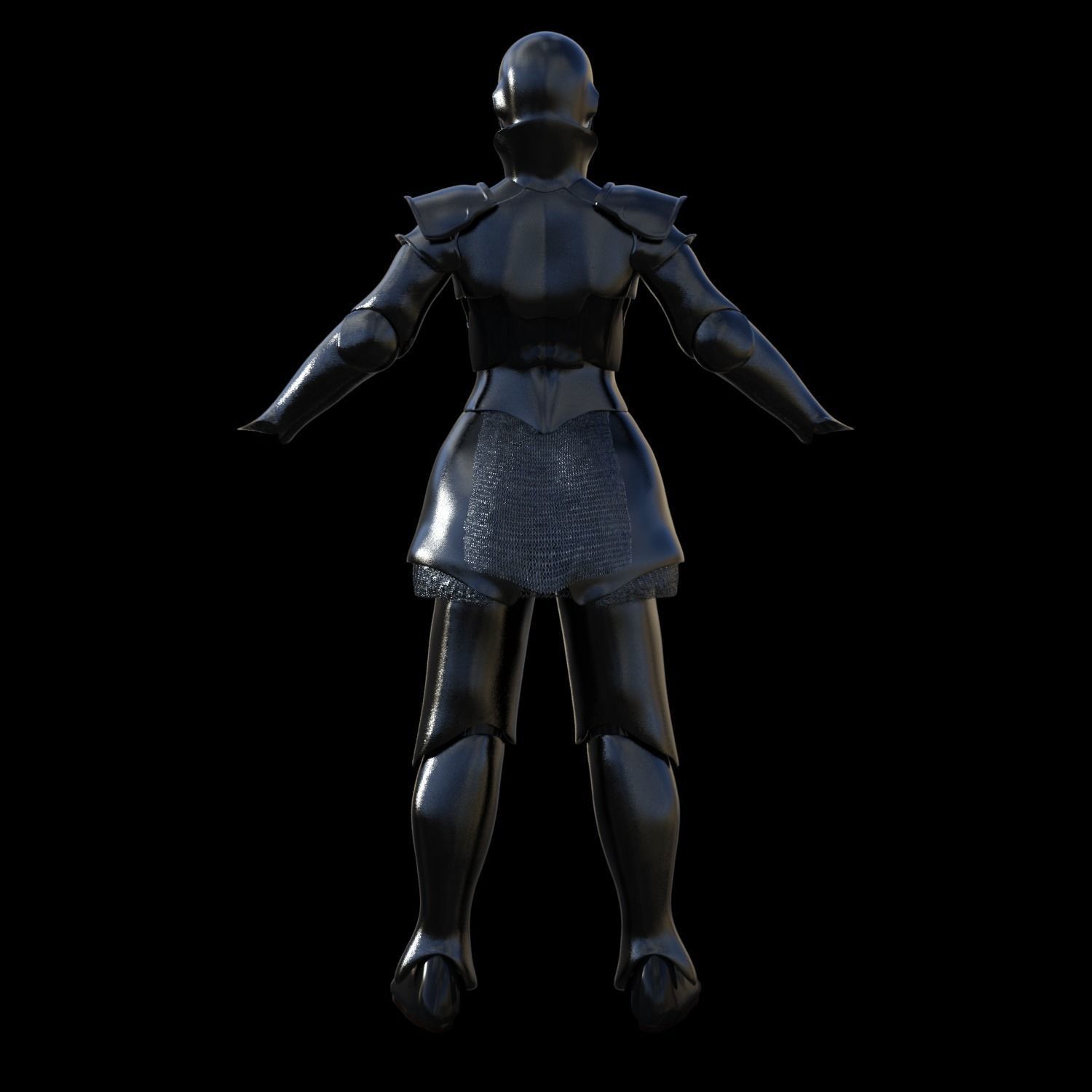 One of my basic female armour sets 3D model | CGTrader