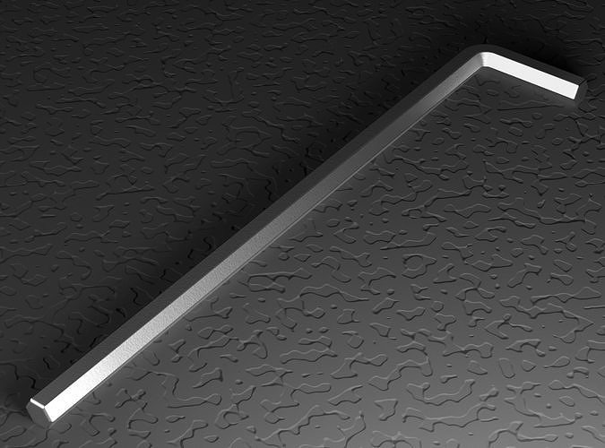 3D model Allen key - Long flat VR / AR / low-poly | CGTrader