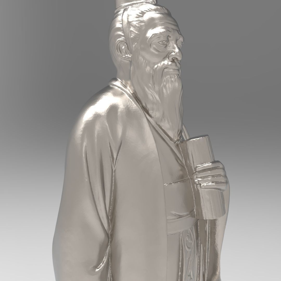 The ancient Chinese sage Confucius 3D model 3D printable | CGTrader