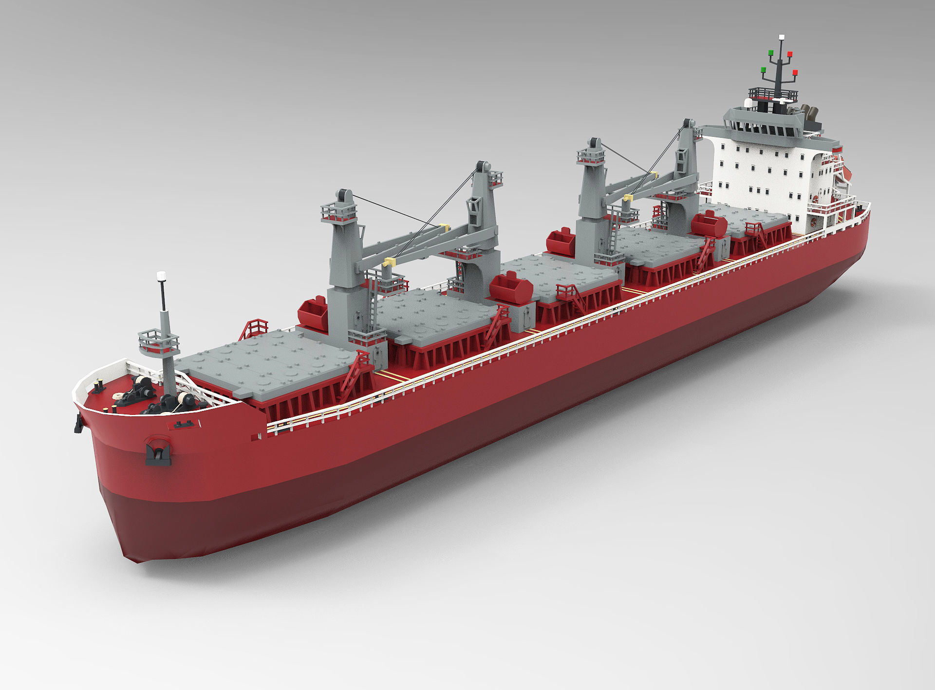 3D model Panamax Bulk Carrier lowpoly VR / AR / low-poly | CGTrader