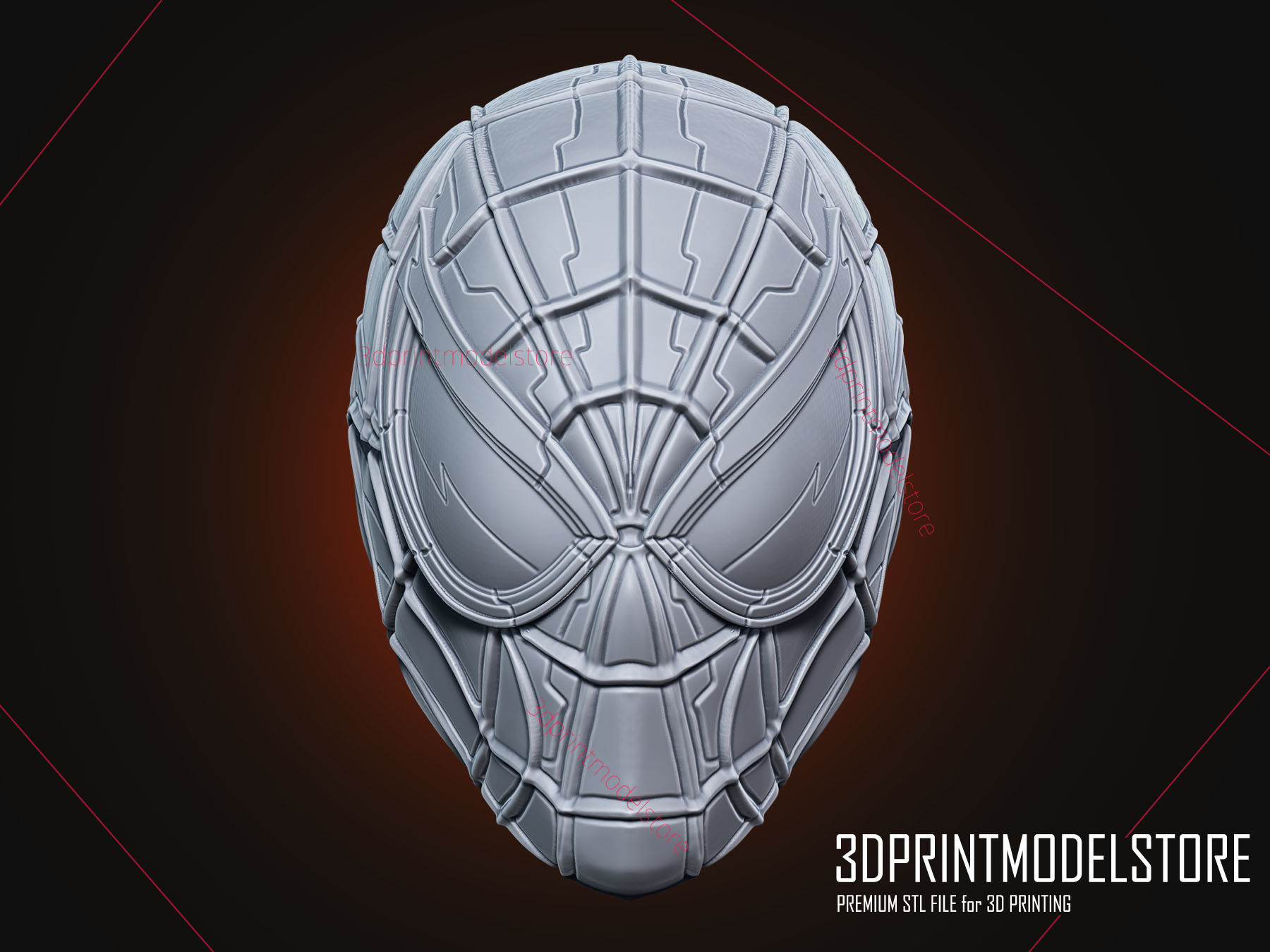 Spiderman Mask - Marvel Cosplay Helmet 3D model 3D printable | CGTrader