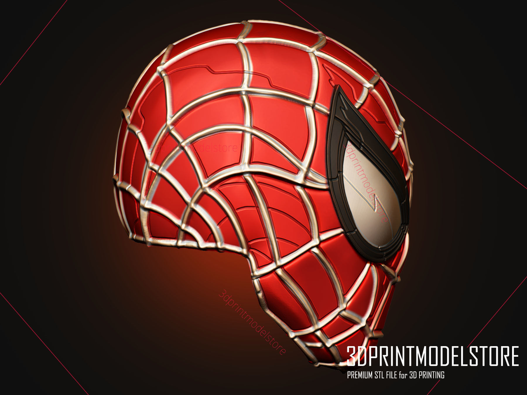 Spiderman Mask - Marvel Cosplay Helmet 3D model 3D printable | CGTrader