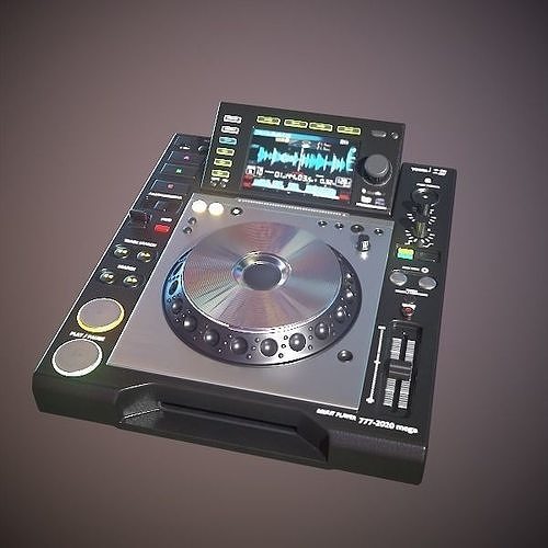 DJ player free 3D model | CGTrader