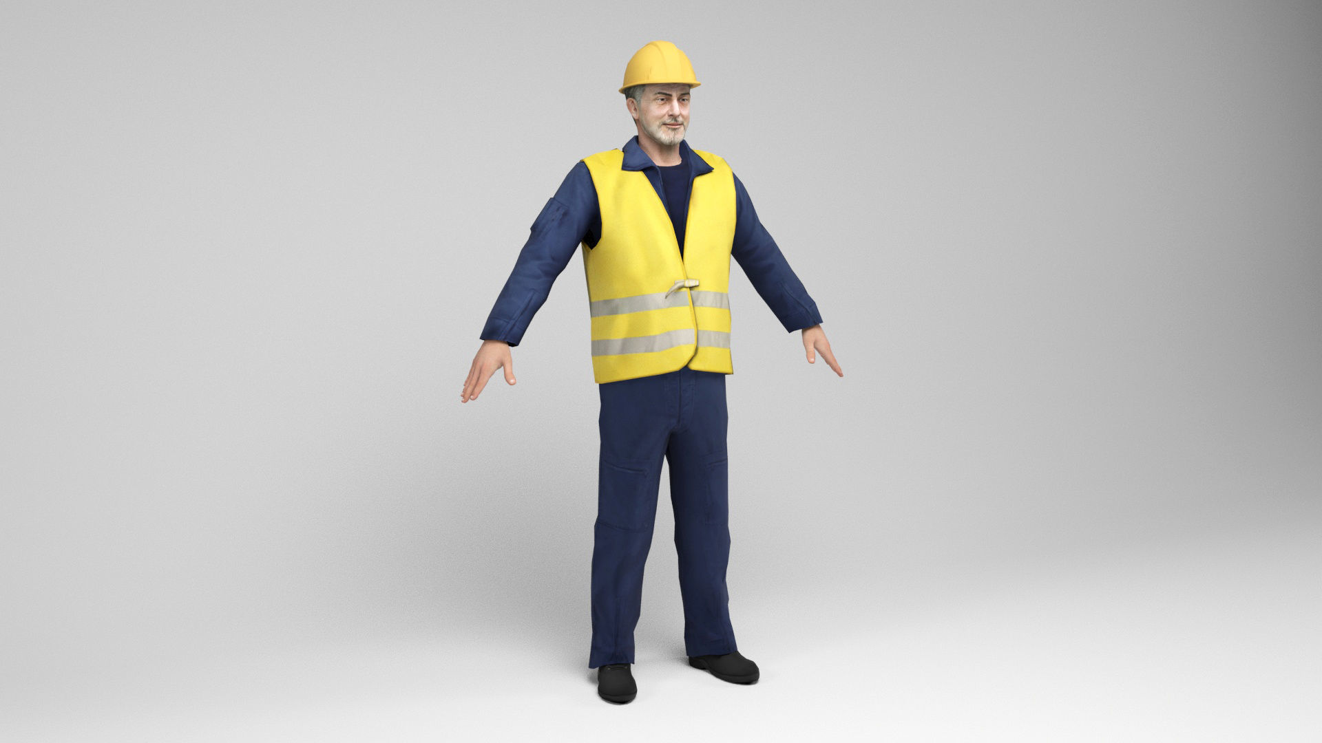 3D model Worker VR / AR / low-poly | CGTrader