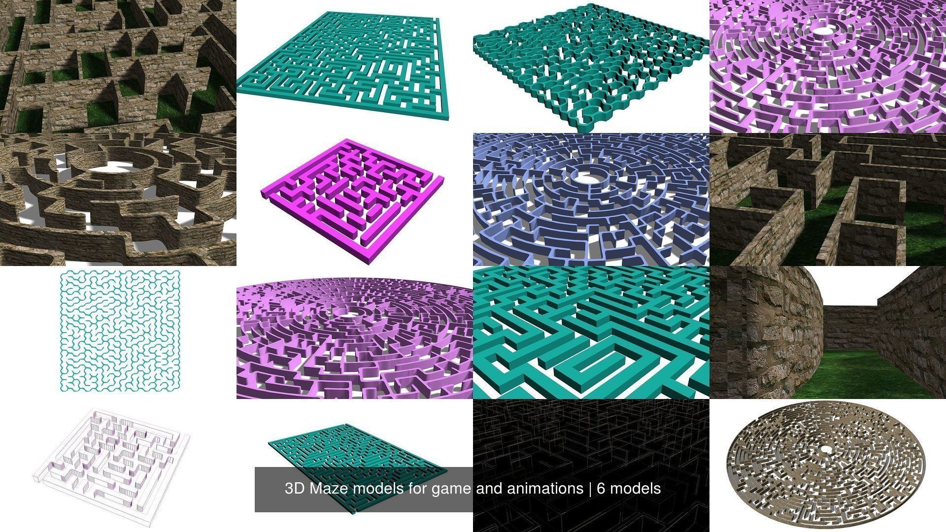 3D Maze models for game and animations 3D Model Collection | CGTrader